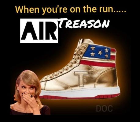 Donald Trump booed as he unveils $399 golden trainers | Tellwut.com